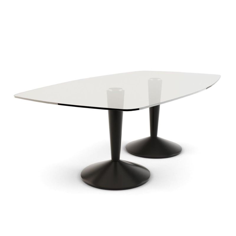 Large Rectangular Double Pedestal Dining Table