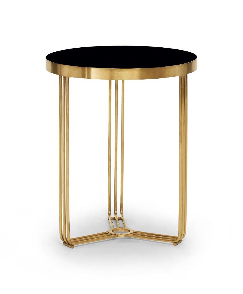 Gold and black end table store
